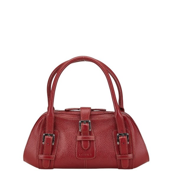 Loewe | Bags | Loewe Senda Handbag Red Leather | Poshmark